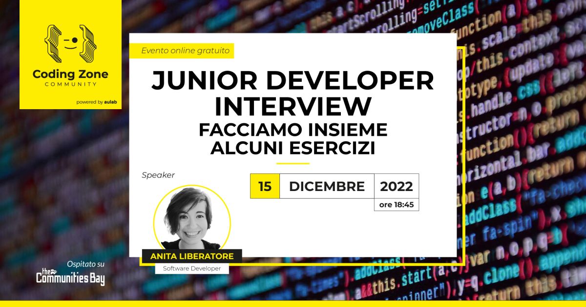 Junior Developer Interview: facciamo insieme alcuni esercizi